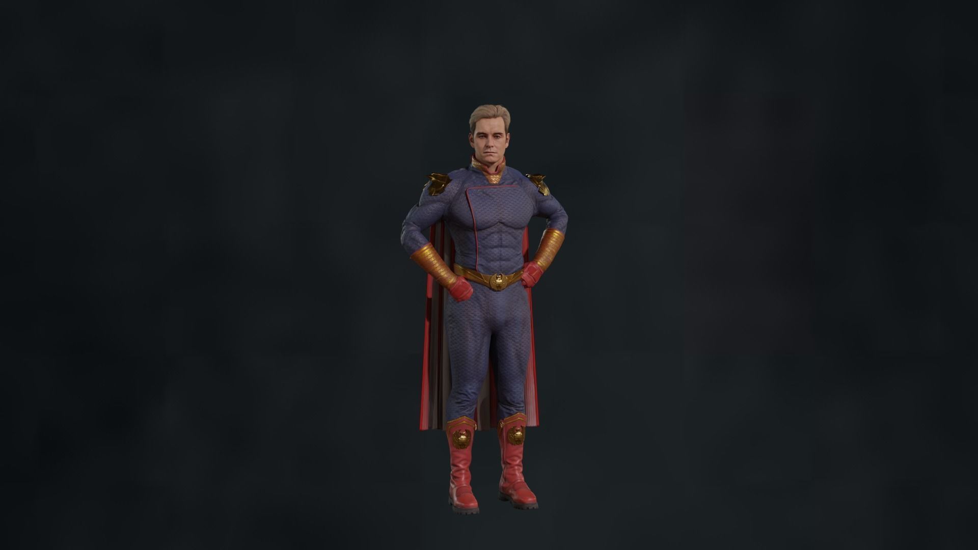 3D model Homelander The Boys 2023 3D model Low-poly 3D model VR / AR ...