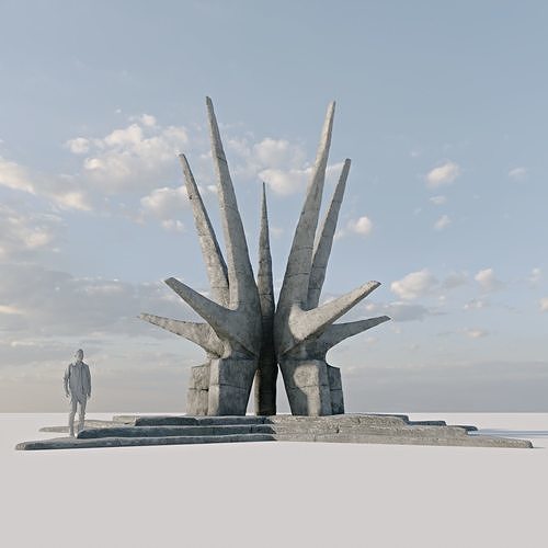 Brutalist Monument 3D model | CGTrader