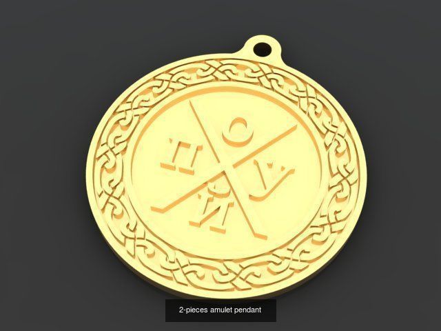 Pendant medallion collection 16 model 3D printable | CGTrader
