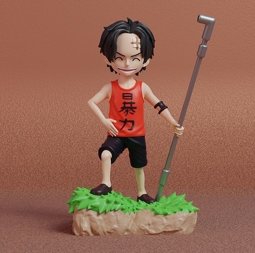 One Piece - Kid Ace 3D model 3D printable | CGTrader