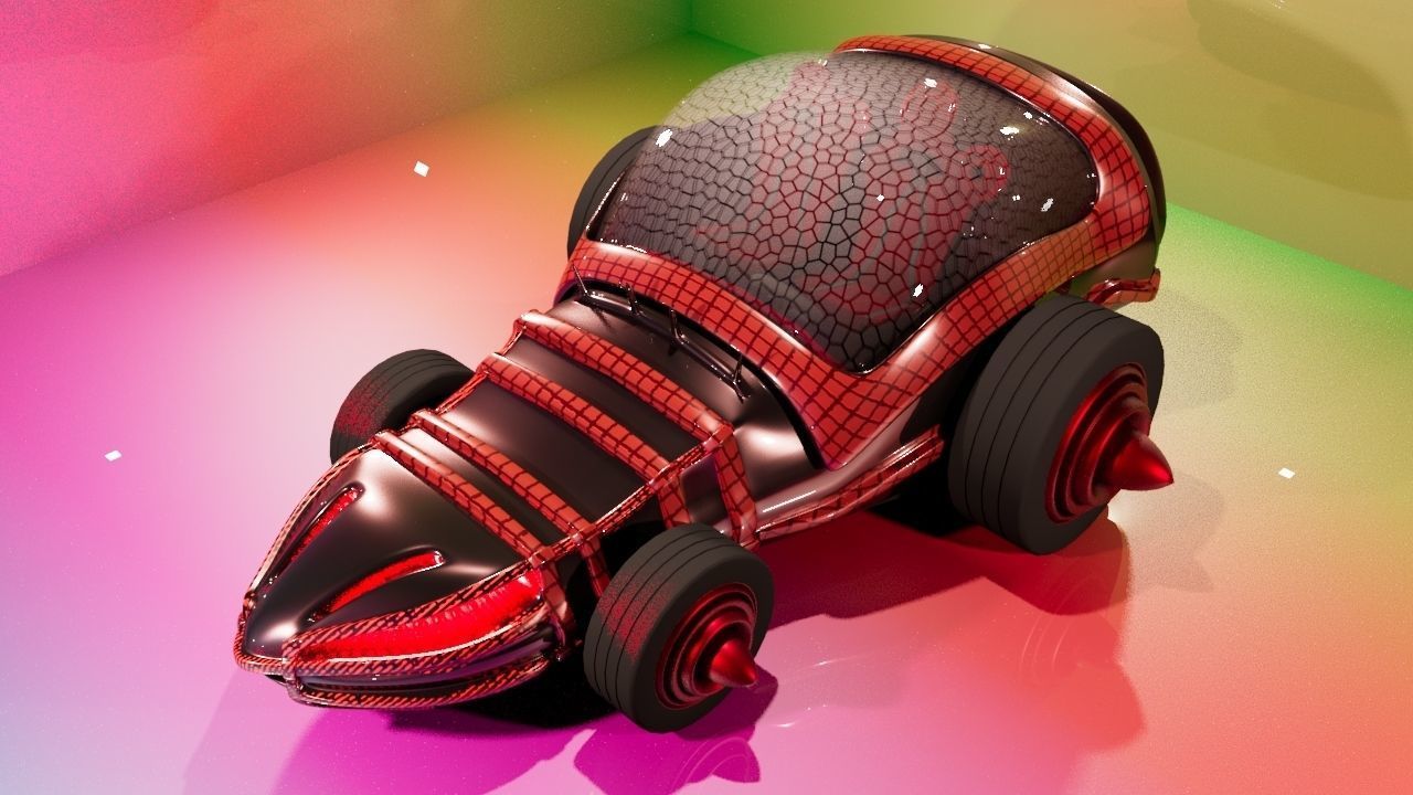 crash game magical car 3D model | CGTrader