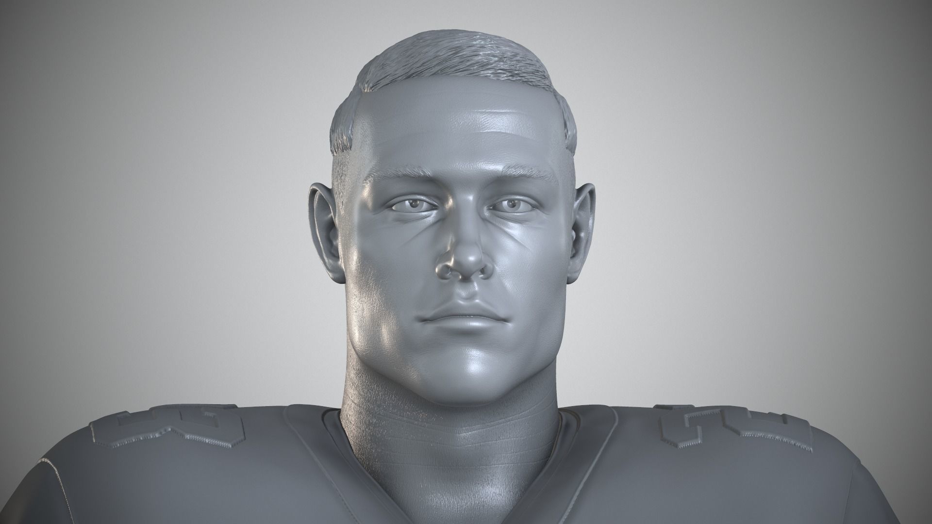 Christian McCaffrey 3D model 3D printable | CGTrader