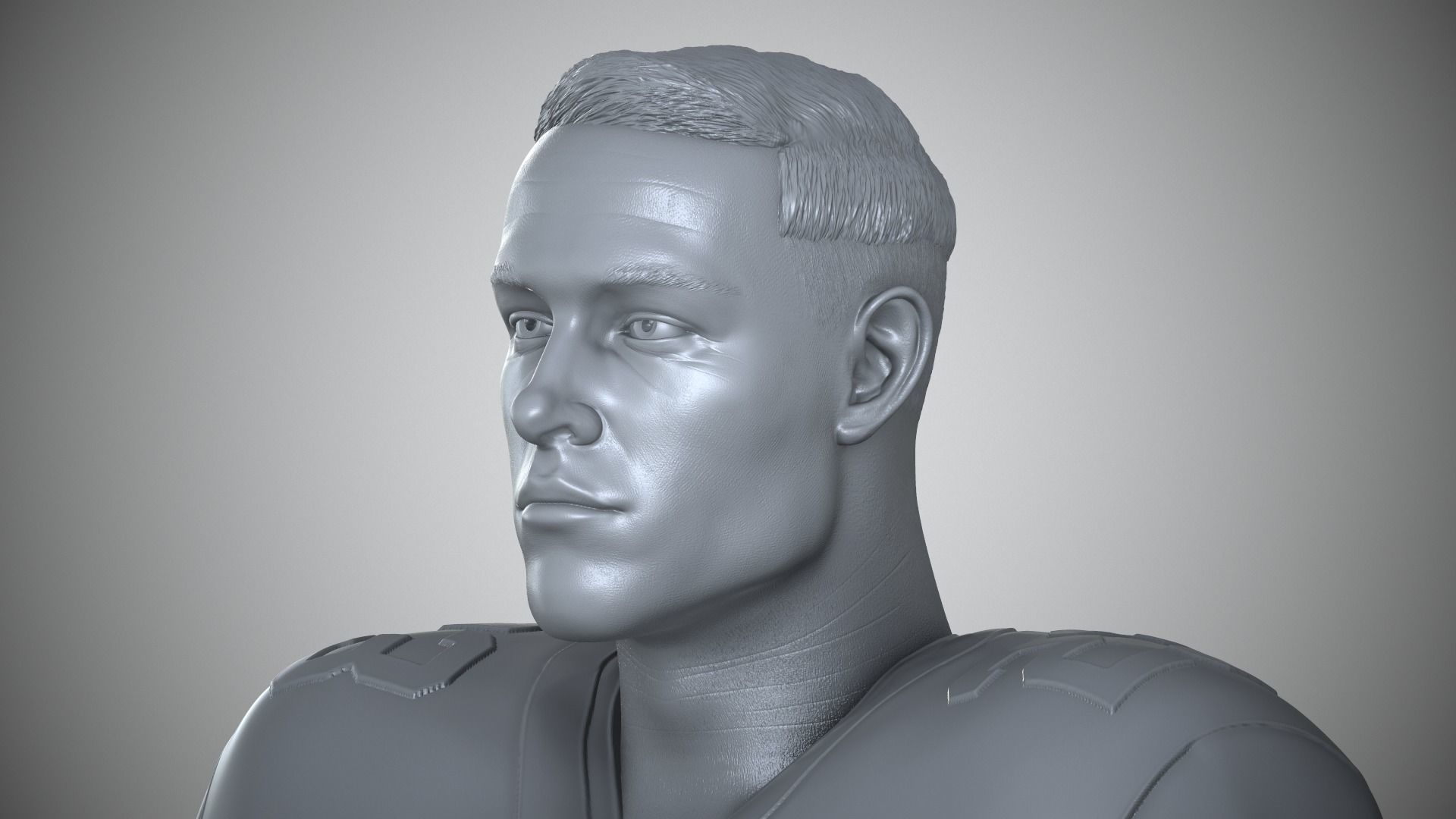Christian McCaffrey 3D model 3D printable | CGTrader