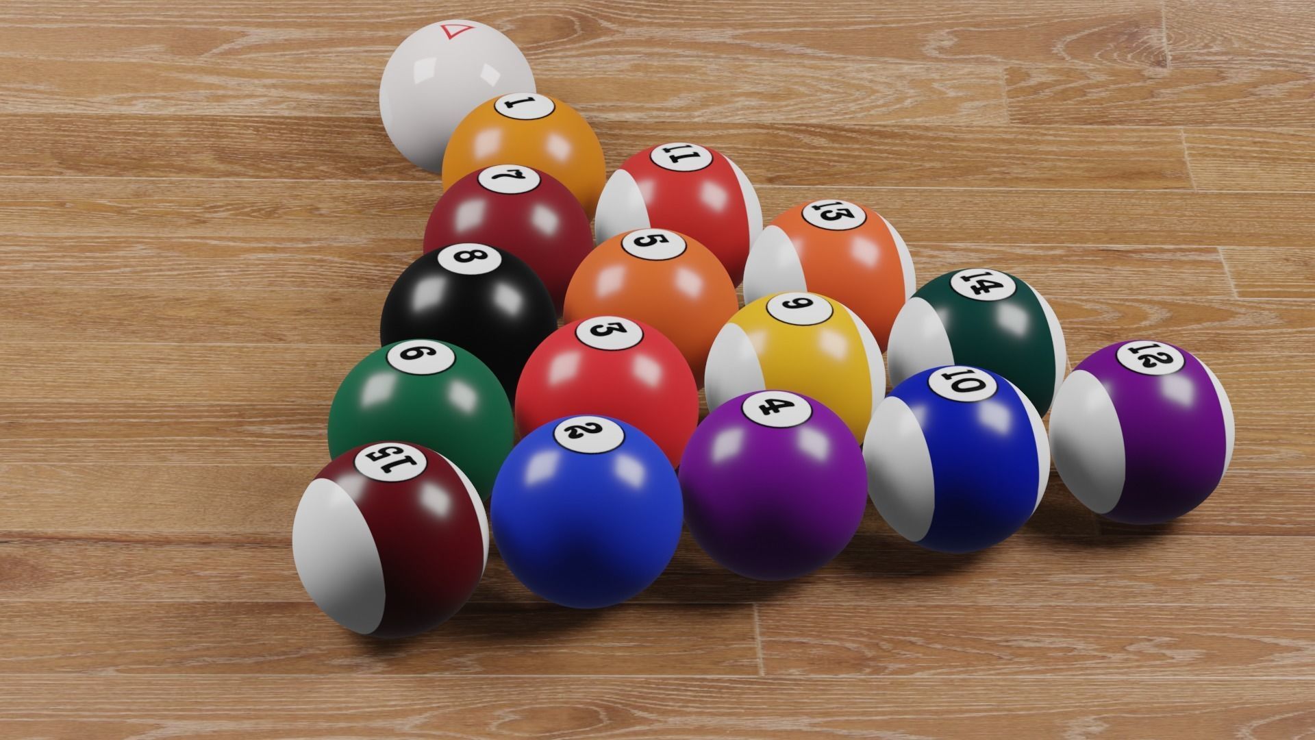 Pool Balls 3D model | CGTrader