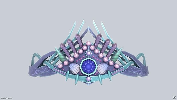 3D model Ocean crown VR / AR / low-poly | CGTrader