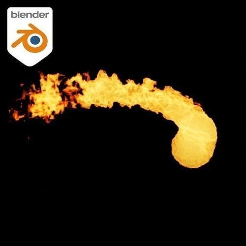 Blender - Fire Follow Path or Circle - Fire and Smoke Simulation 3D ...