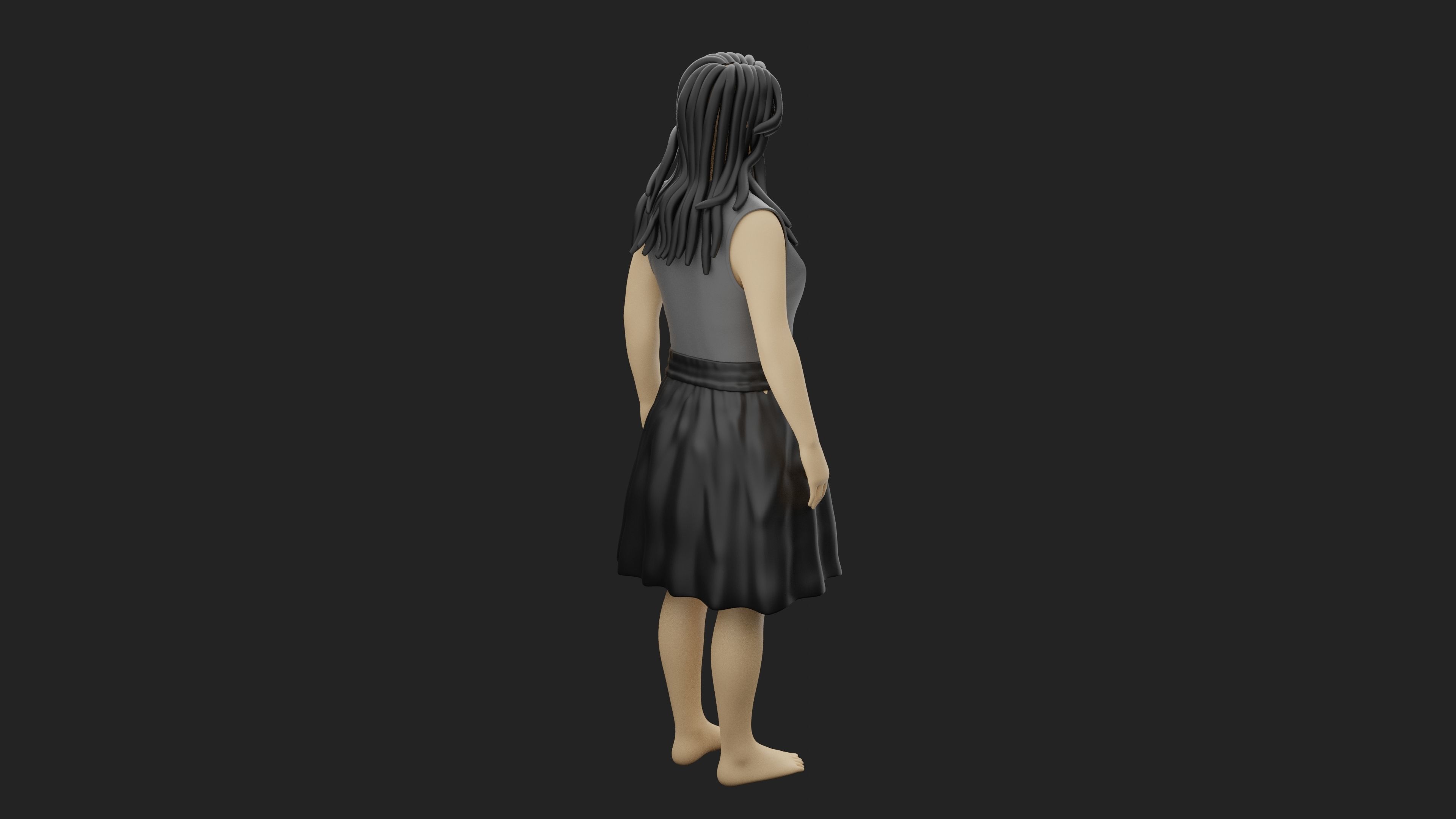 Female Fashion Clothes FFC2 3D model 3D printable | CGTrader