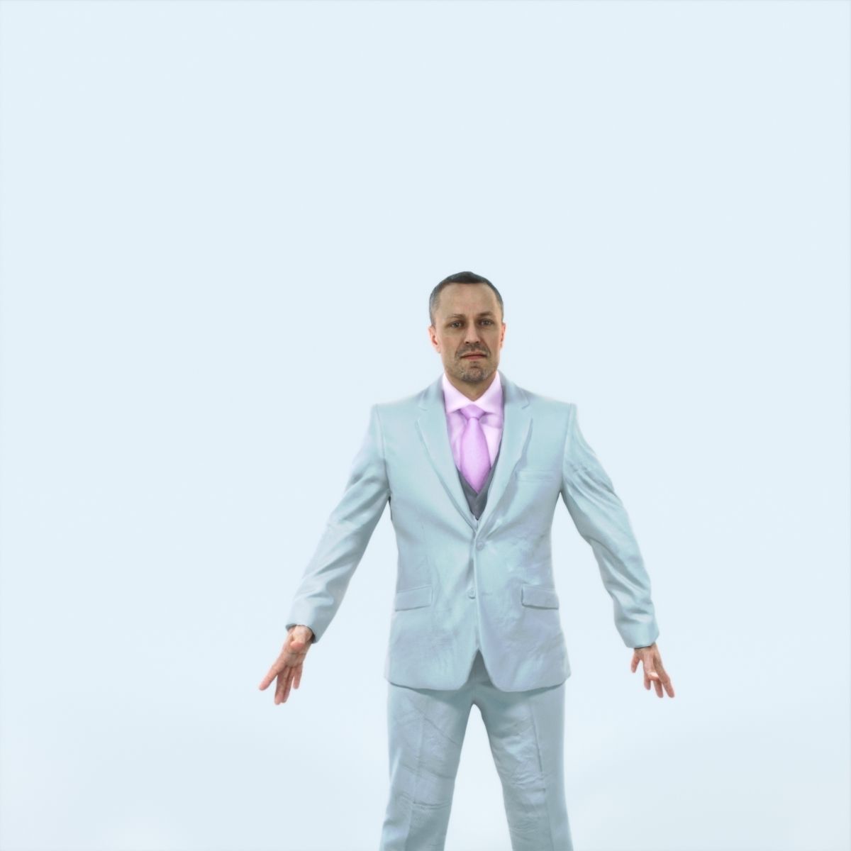 3D model Fortitude 01E Animated Rigged Elegant Business man VR / AR ...