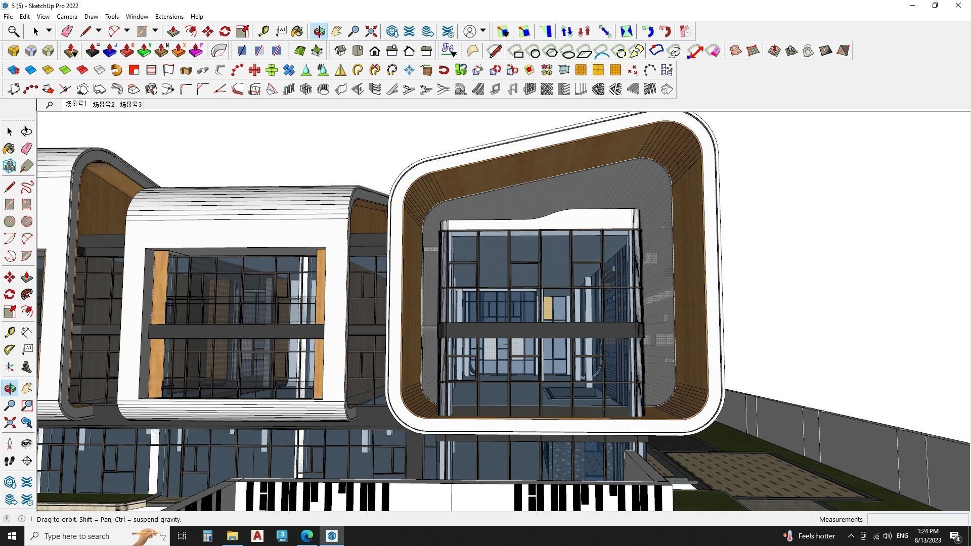 kindergarden education building sketchup model 3D model | CGTrader