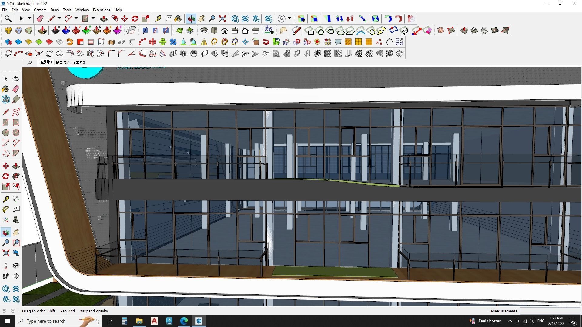 kindergarden education building sketchup model 3D model | CGTrader