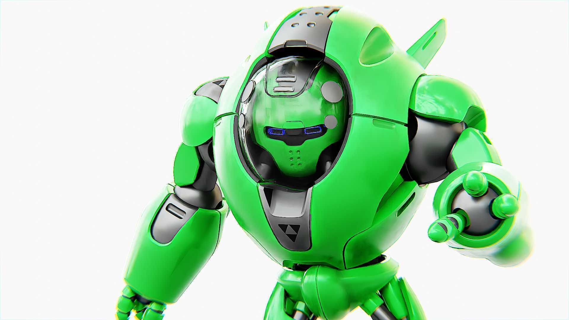 ASTRONAUT BOT V-3000 RIGGED 3D model rigged | CGTrader