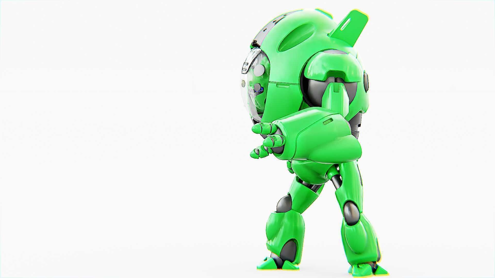 ASTRONAUT BOT V-3000 RIGGED 3D model rigged | CGTrader