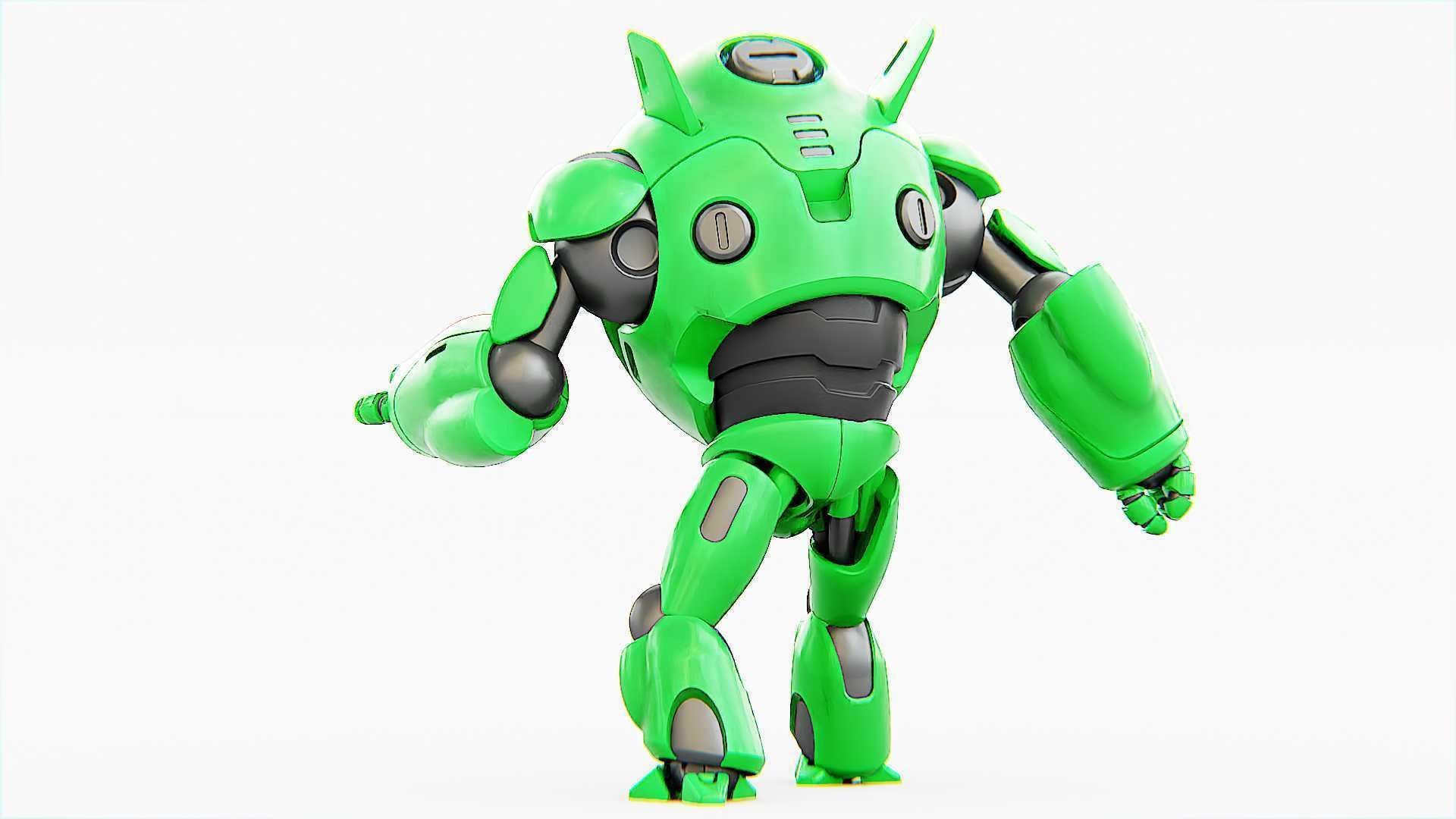 ASTRONAUT BOT V-3000 RIGGED 3D model rigged | CGTrader