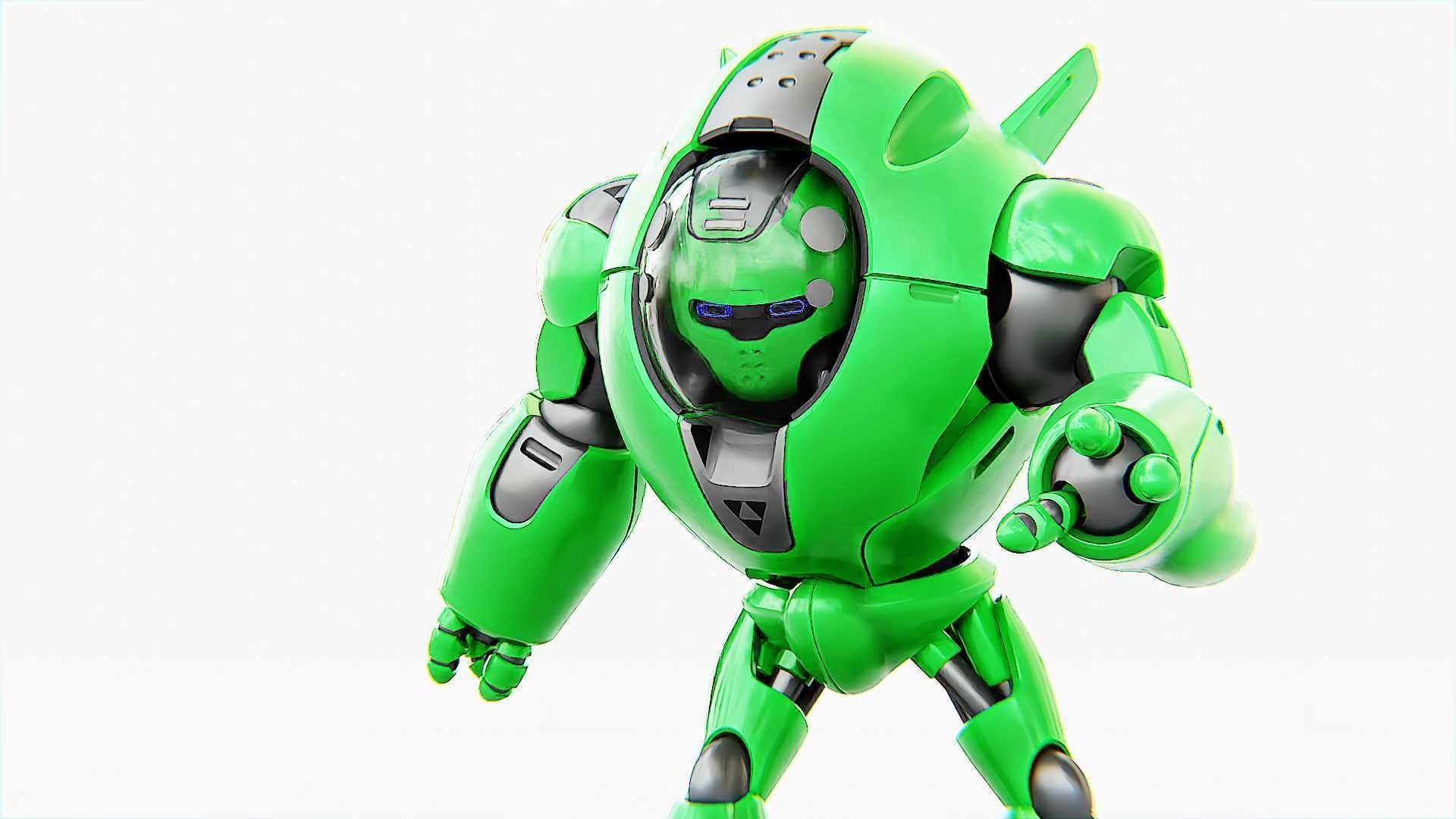 ASTRONAUT BOT V-3000 RIGGED 3D model rigged | CGTrader