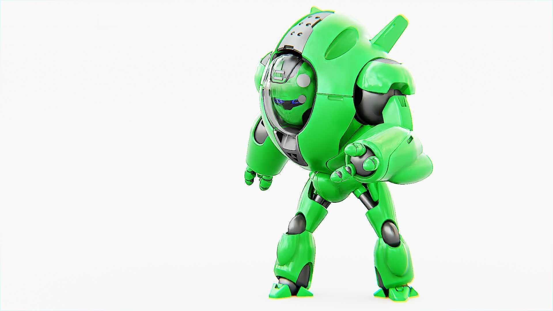 ASTRONAUT BOT V-3000 RIGGED 3D model rigged | CGTrader