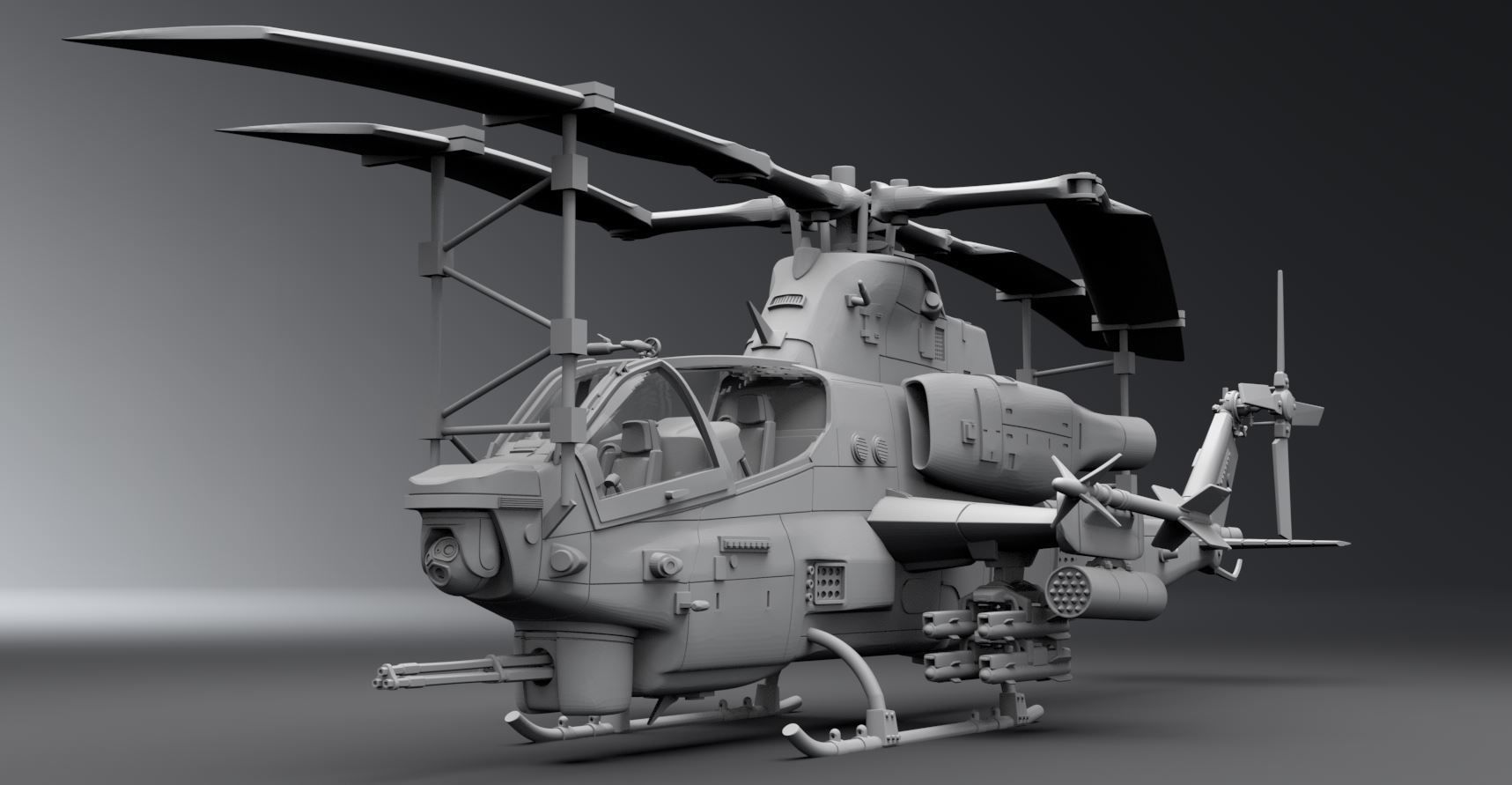 Ah1z Viper Scale model 3D model 3D printable | CGTrader