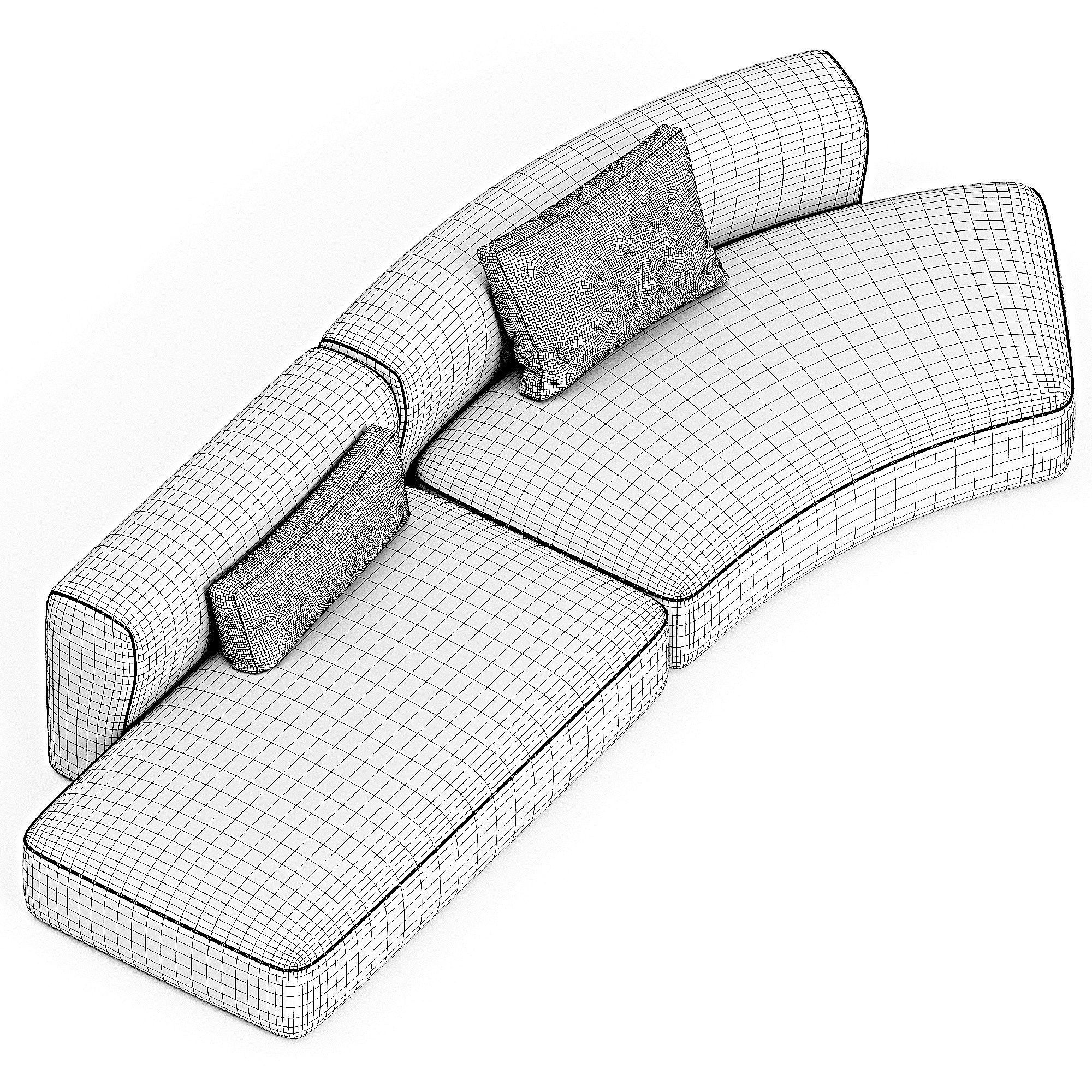 MDF italia cosy curve 3d model 3D model | CGTrader