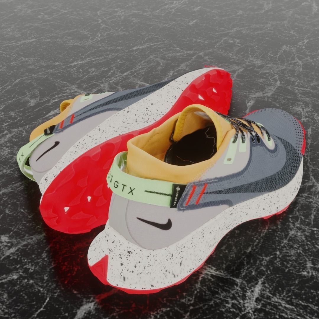 3D model NIKE 3D SHOES - PEGASUS TRAIL 2 VR / AR / low-poly | CGTrader