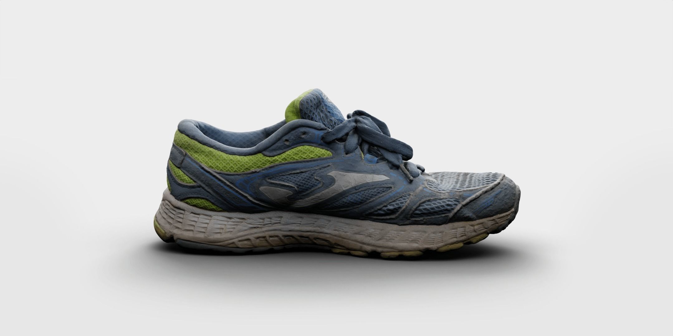 3D model Hyper Realistic Sports Shoe old Photogrammetry in High Low ...