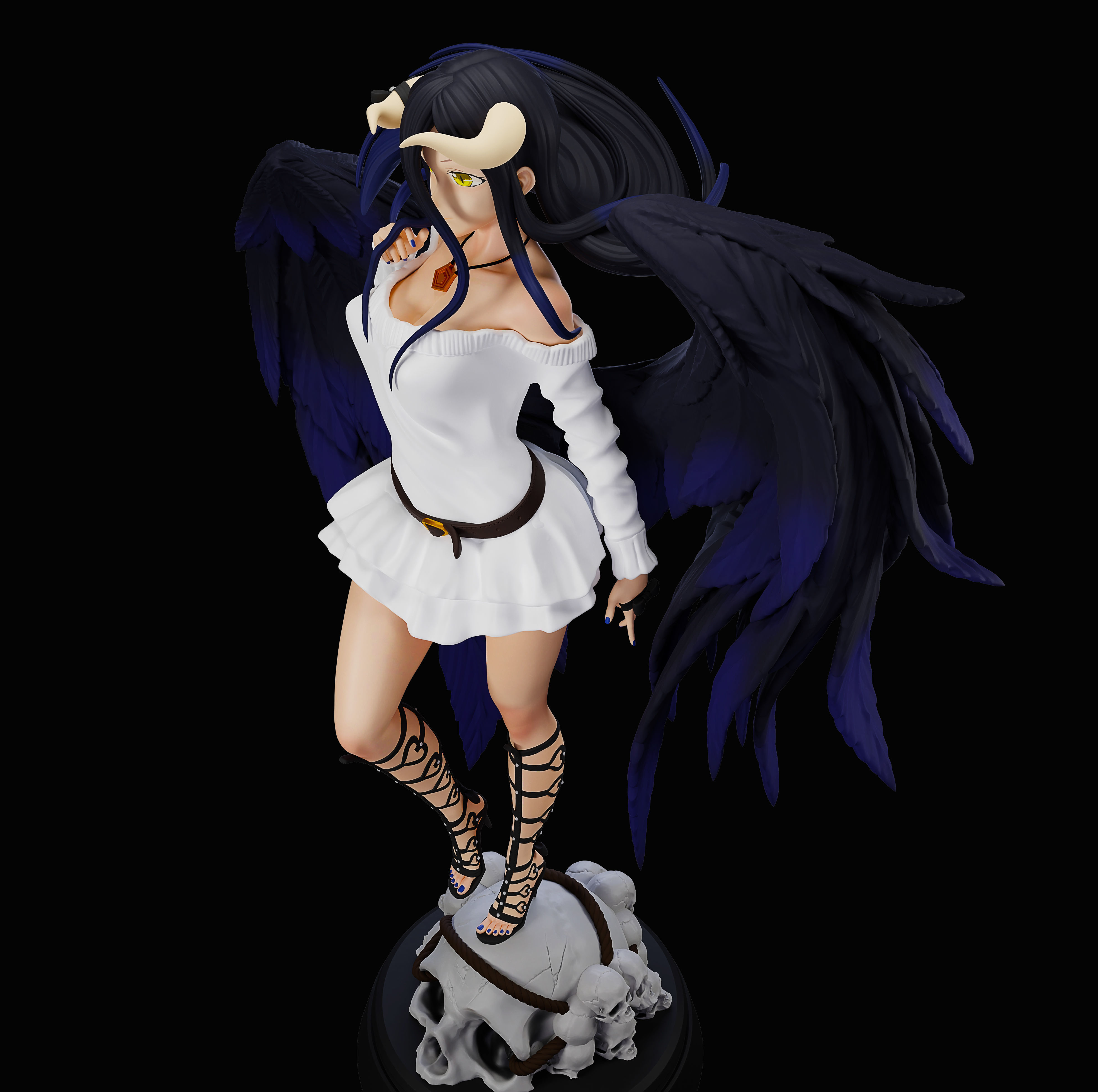albedo overlord 3D model 3D printable | CGTrader