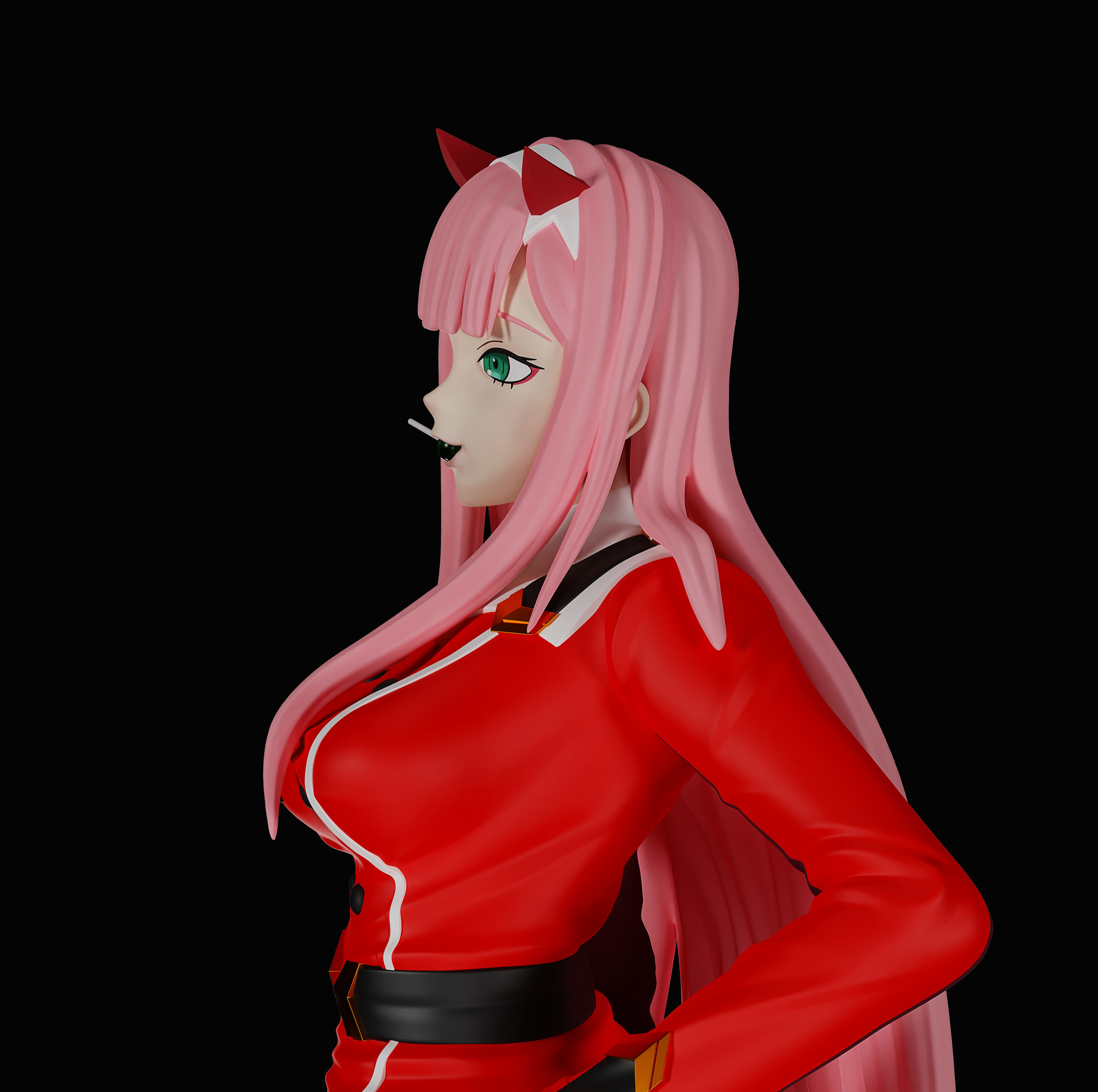 zero two 3D model 3D printable | CGTrader