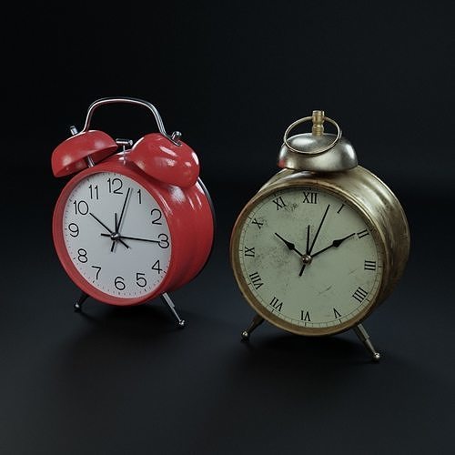 Alarm clock 3D model | CGTrader