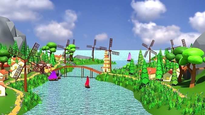 3D model Environment VR / AR / low-poly | CGTrader