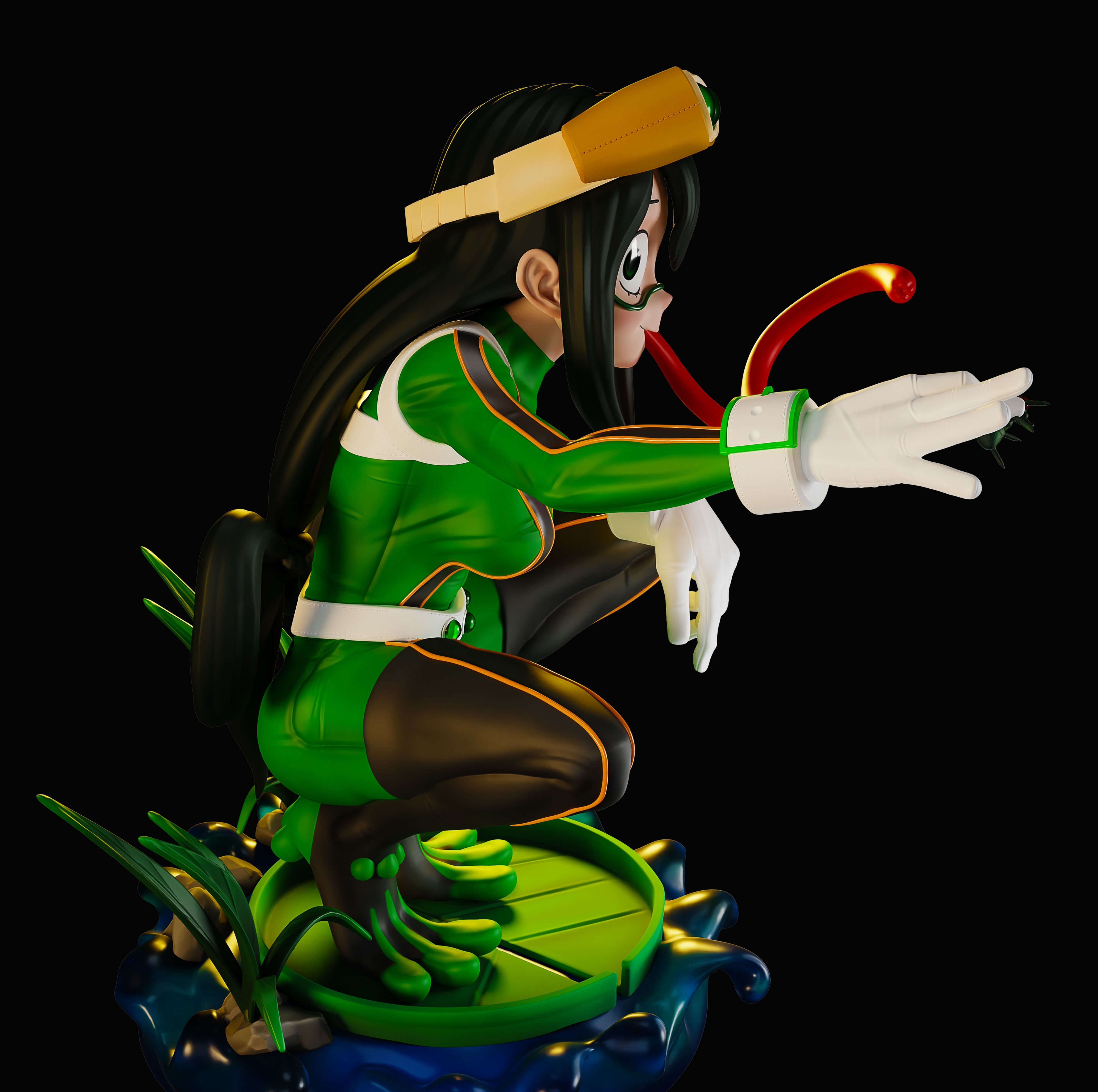 tsuyu asui 3D model 3D printable | CGTrader