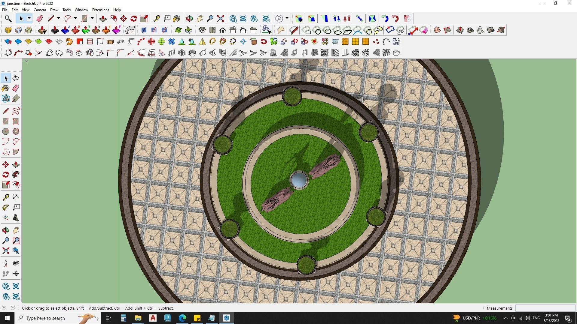 Roundabout 3D model 3D model | CGTrader