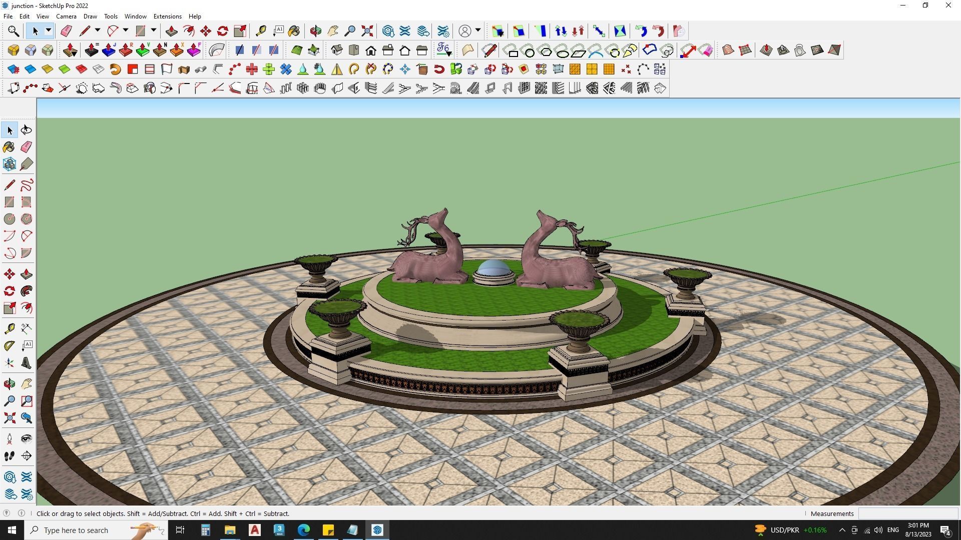 Roundabout 3D model 3D model | CGTrader