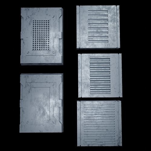 3D model BASIC KITBASH 13 PIECE VR / AR / low-poly | CGTrader