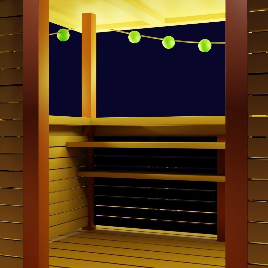 3D model wooden tiki bar VR / AR / low-poly | CGTrader