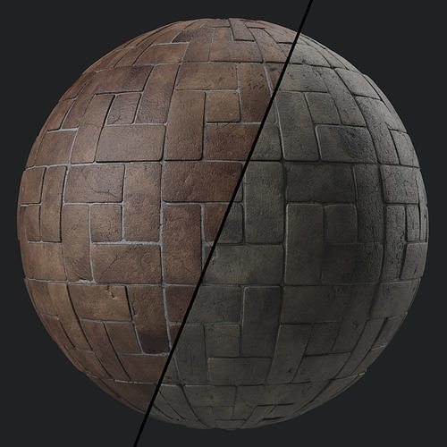Texture Pavement Materials 57- Sbsar Pbr 4k Seamless VR / AR / low-poly ...