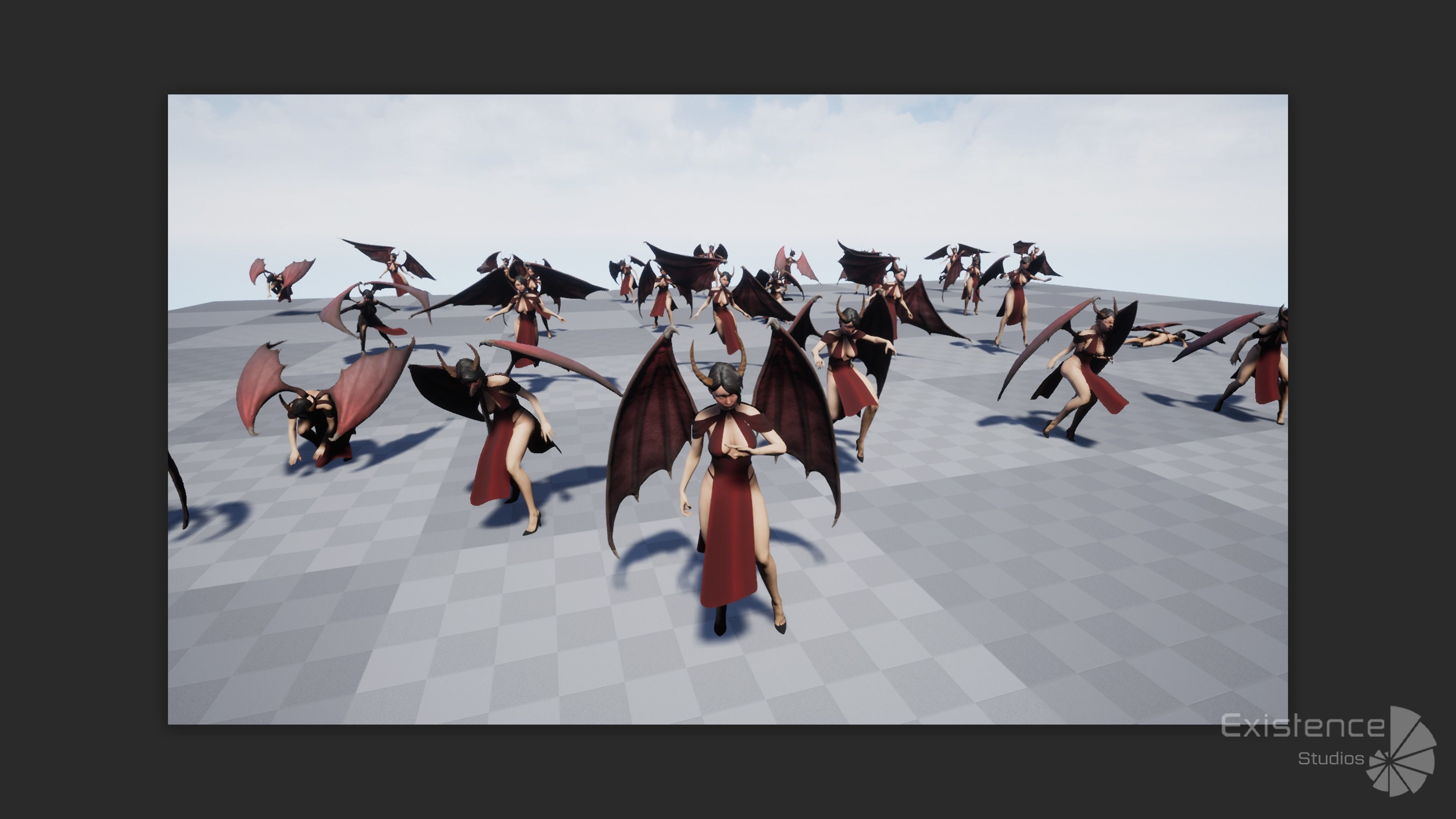 3d Model Succubus Female Realistic Demon Lust Cute Girl Animated Rigged Vr Ar Low Poly 