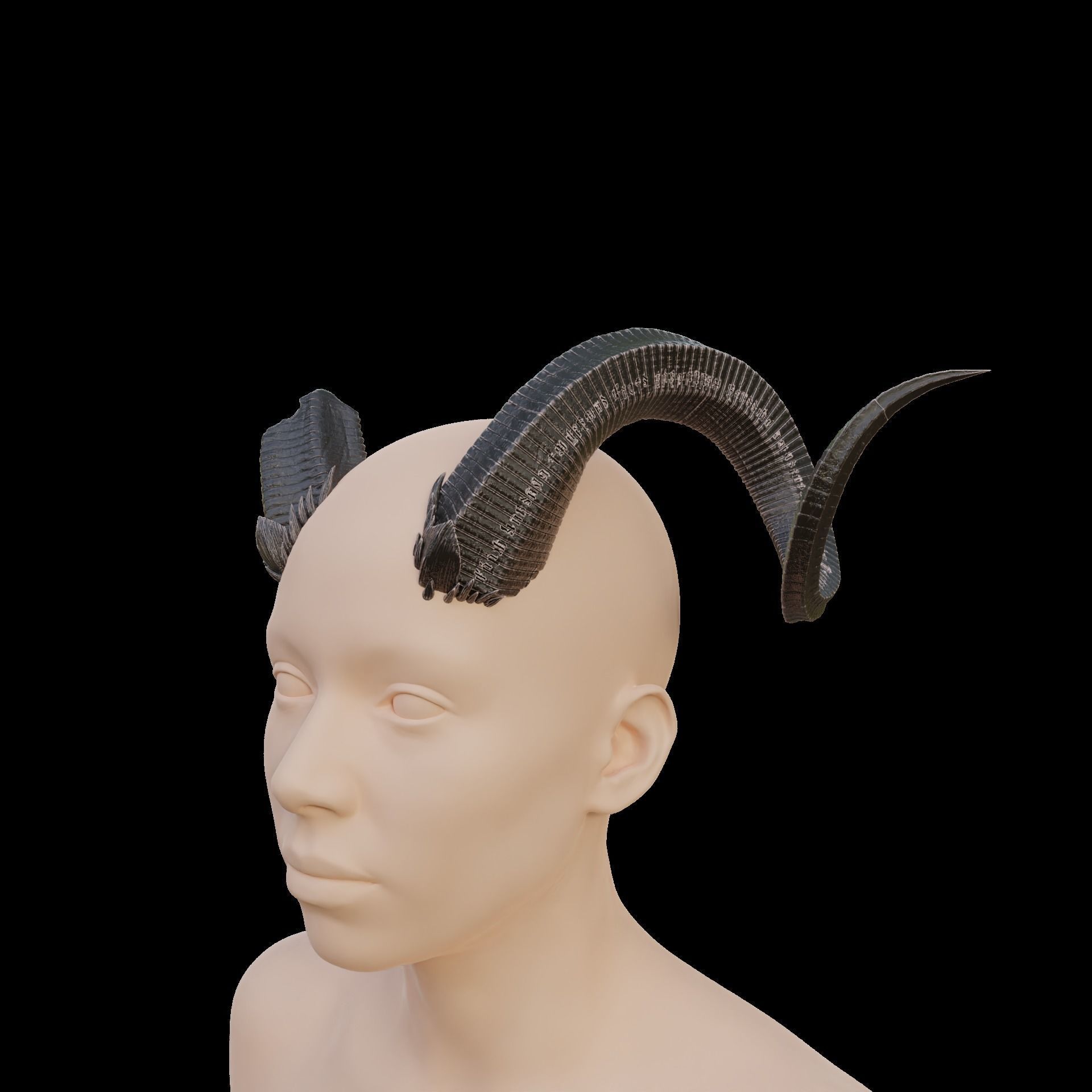 Karlachs Horns Baldurs Gate 3 STL 3D model 3D printable | CGTrader