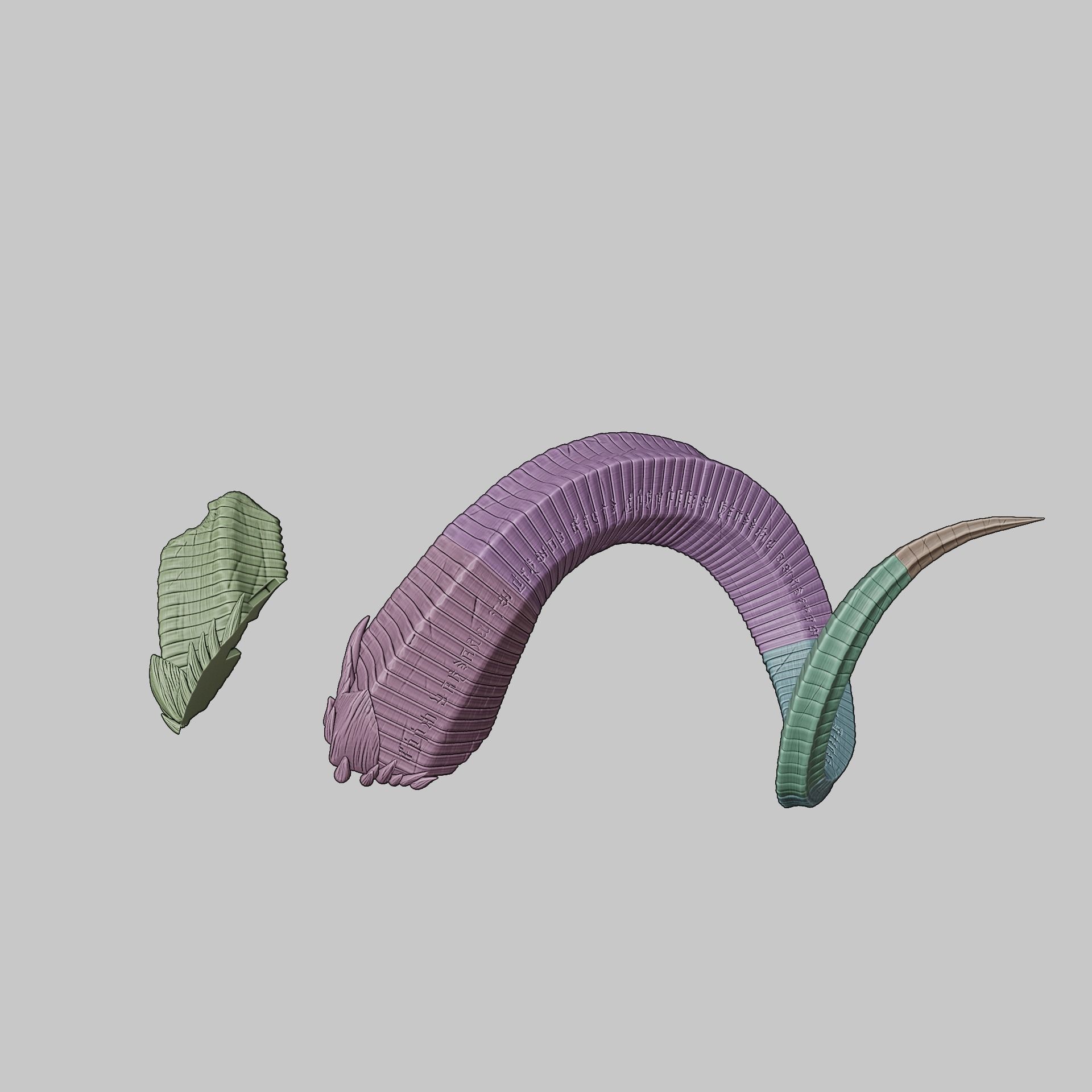 Karlachs Horns Baldurs Gate 3 STL 3D model 3D printable | CGTrader