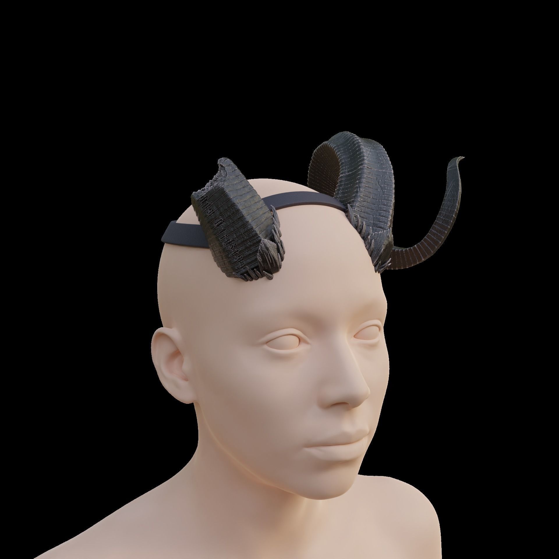 Karlachs Horns Baldurs Gate 3 STL 3D model 3D printable | CGTrader