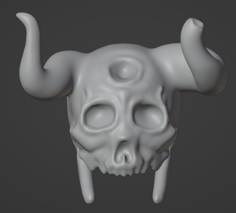 Skull monster 3D model | CGTrader