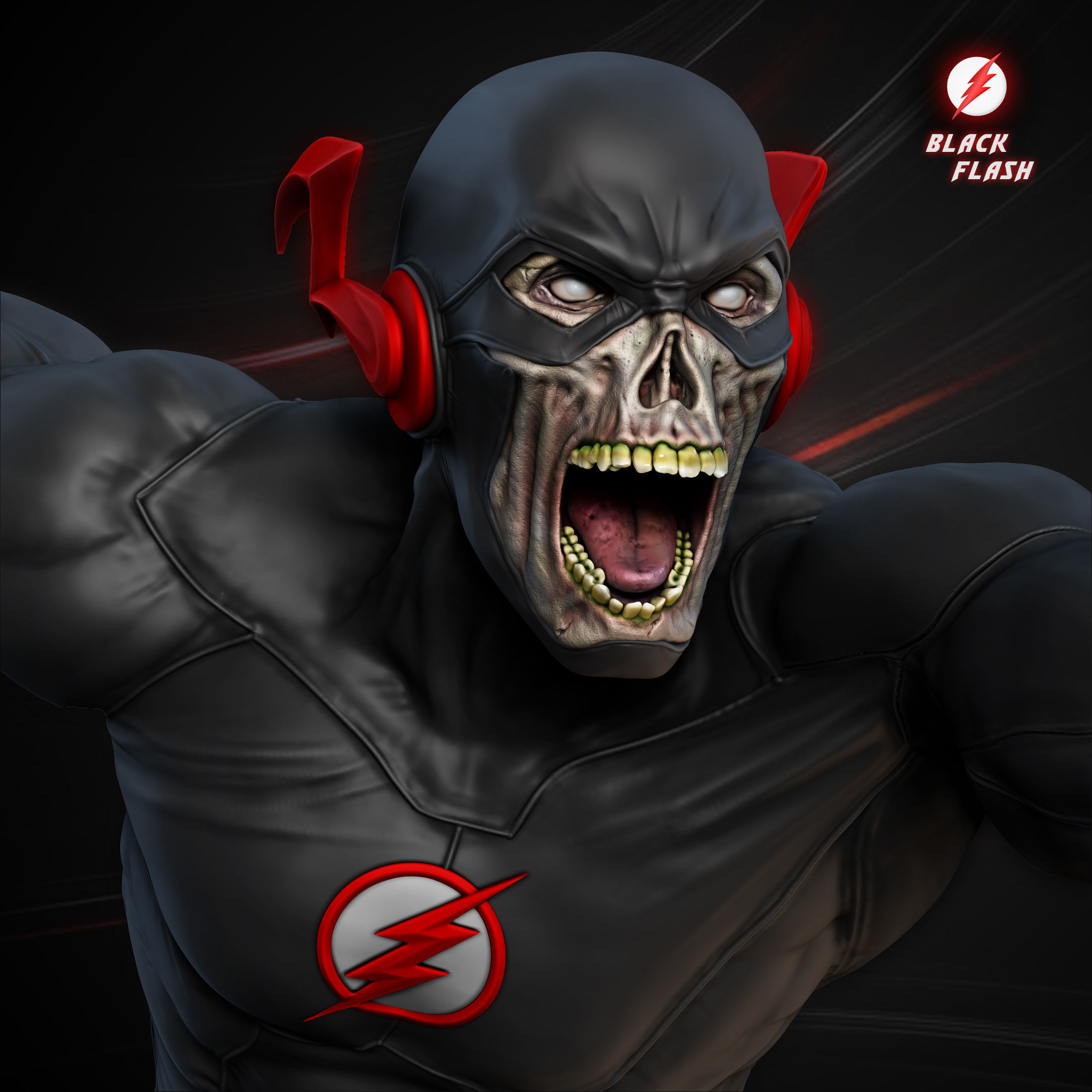 BLACK FLASH 3D model 3D printable | CGTrader