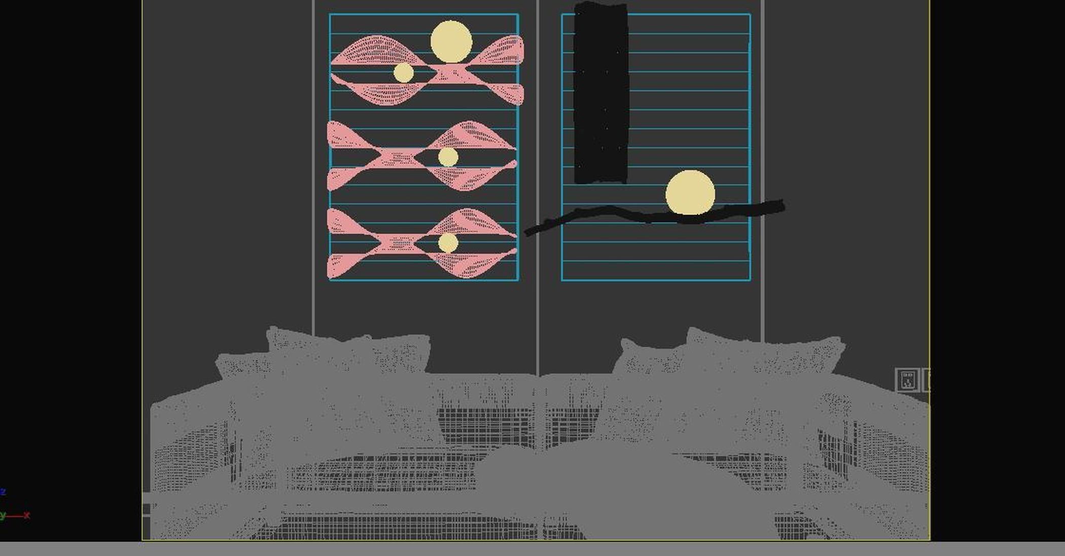 Hanger Wind Quiet Assembly Modern 3D model | CGTrader