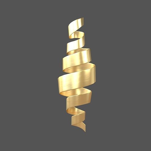 3D model Spiral Ribbon Floating v1 001 VR / AR / low-poly | CGTrader