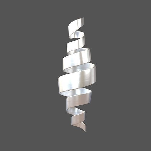 3D model Spiral Ribbon Floating v1 002 VR / AR / low-poly | CGTrader