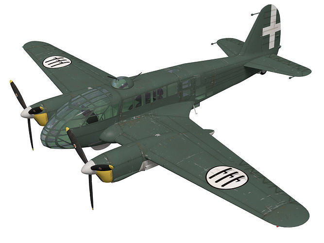 Caproni Ca313 RPB 3D model | CGTrader