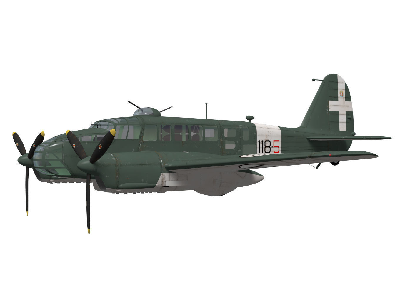 Caproni Ca314 3D model | CGTrader