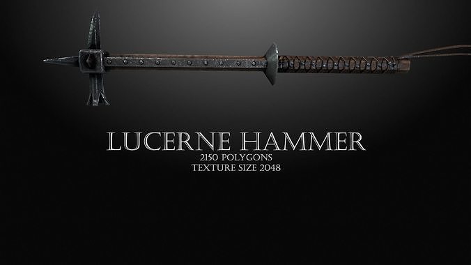 3D model Lucerne hammer VR / AR / low-poly | CGTrader