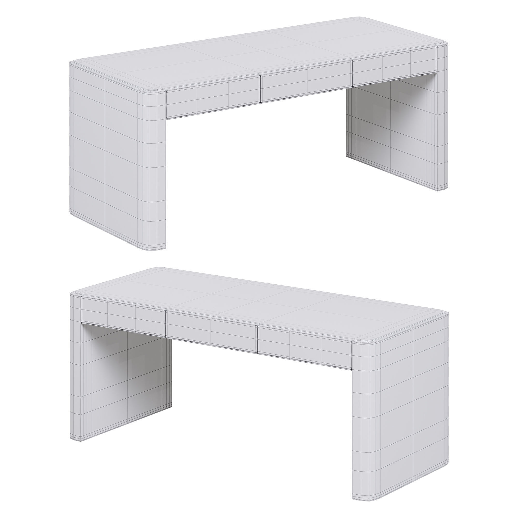 Larson desk table 3D model | CGTrader