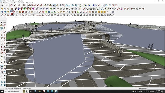 Urban 3d model around highrise building 3D model | CGTrader