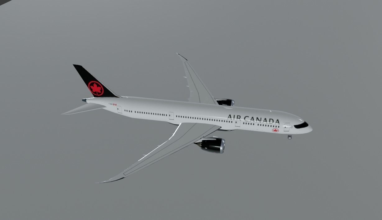 3D model Air Canada Boeing 787-9 Dreamliner VR / AR / low-poly | CGTrader