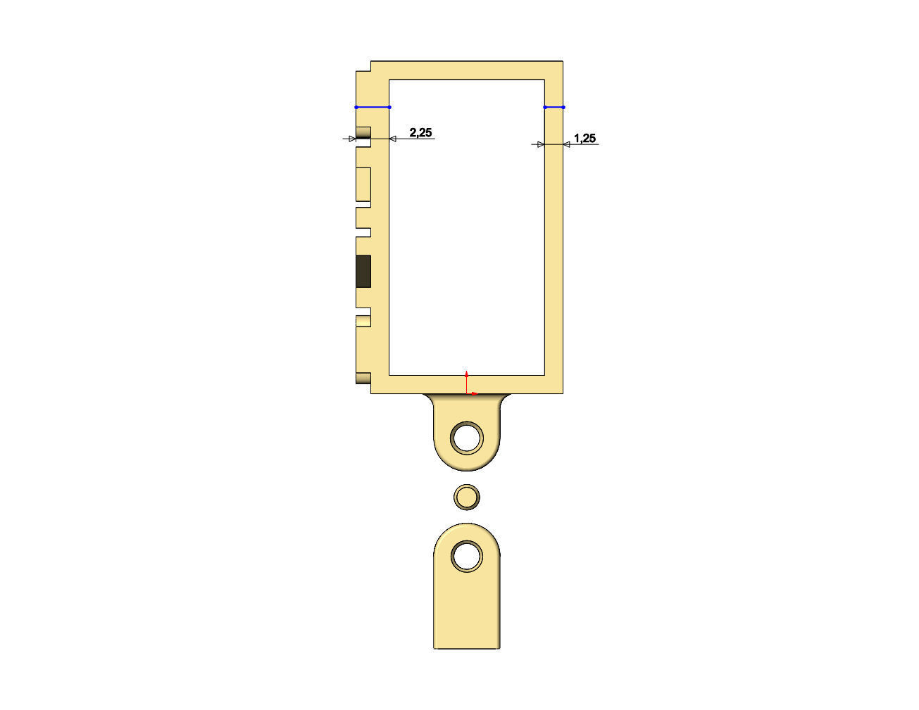 Bling bail link 3D model 3D printable | CGTrader