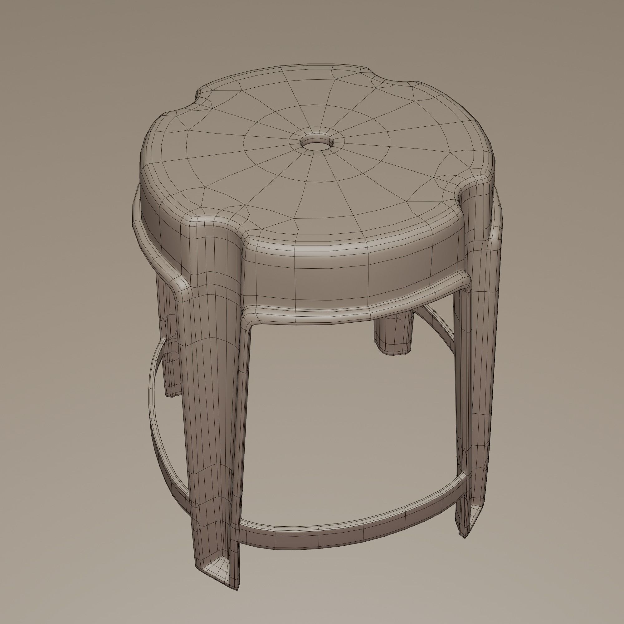 3D model Stackable Plastic Stool VR / AR / low-poly | CGTrader